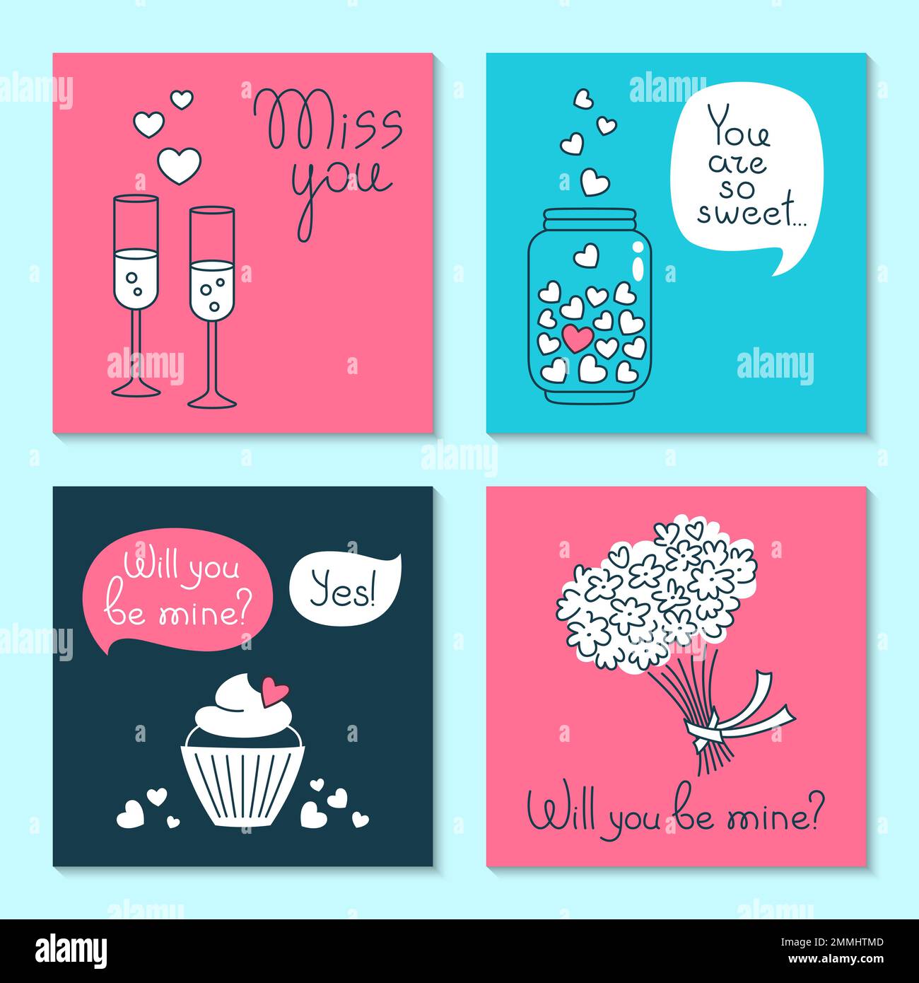 Valentine cover page Stock Vector Images - Alamy