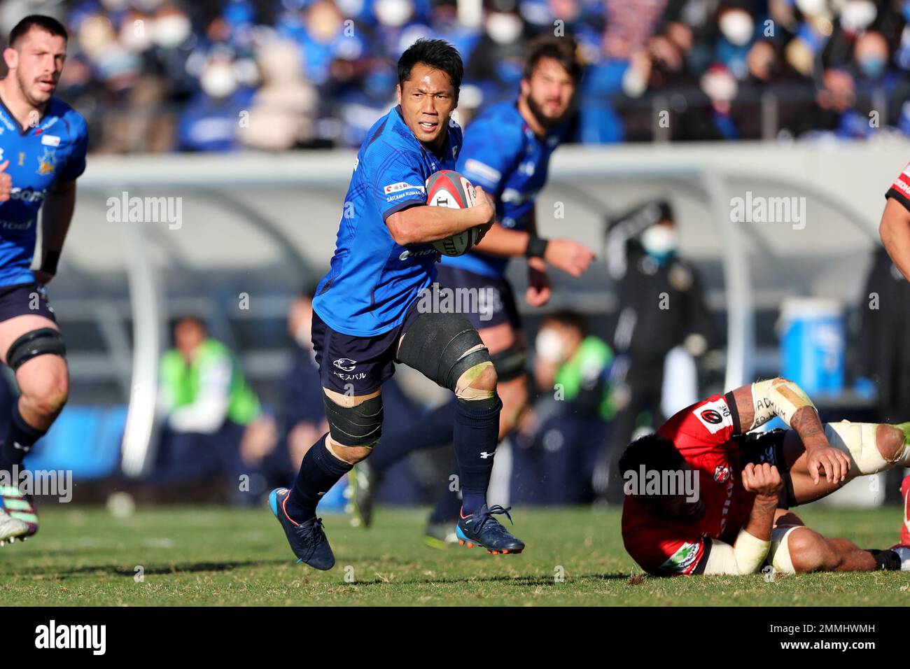 Kumagaya Rugby Stadium, Saitama, Japan. 28th Jan, 2023. Takuya Yamasawa ...