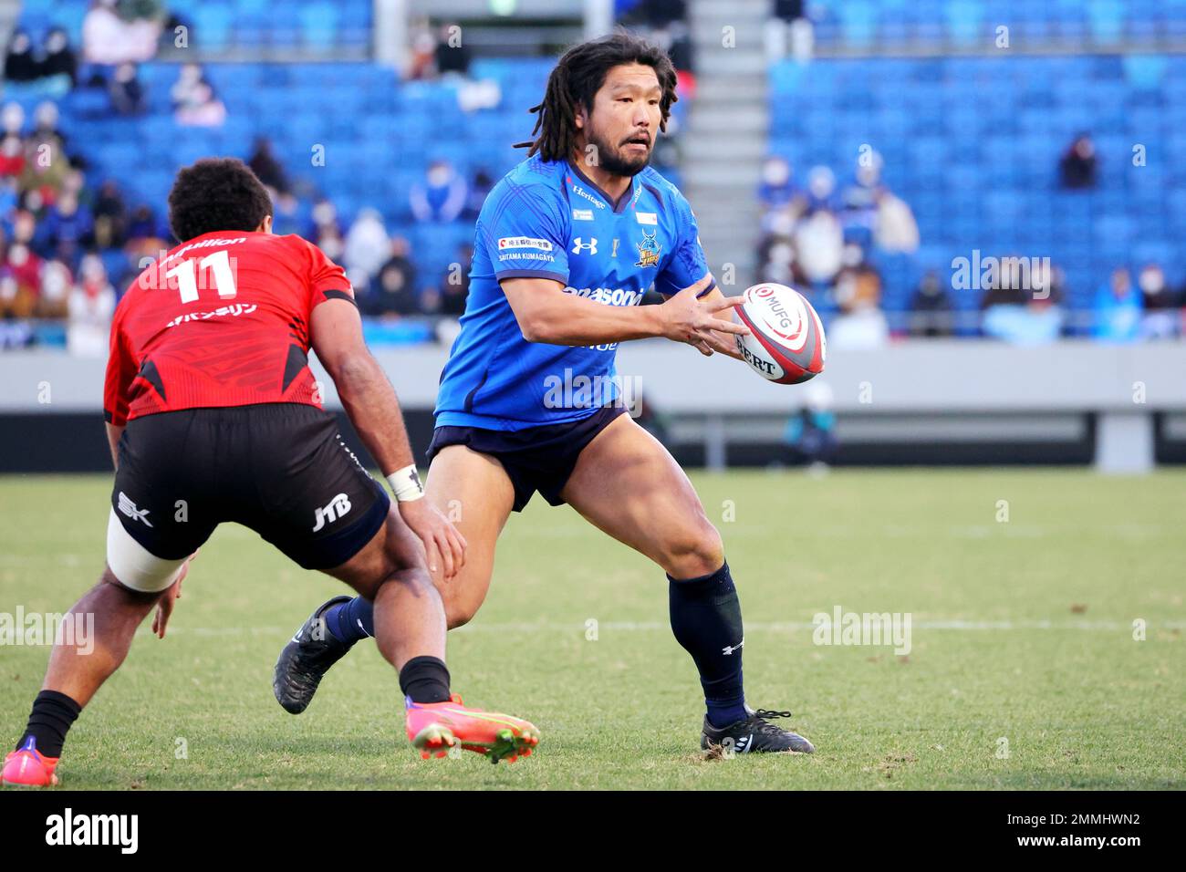 Kumagaya Rugby Stadium, Saitama, Japan. 28th Jan, 2023. Shota Horie ...