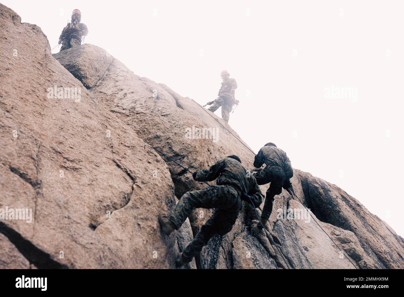 U.S. Marine Corps mountain warfare instructors with Marine Corps ...