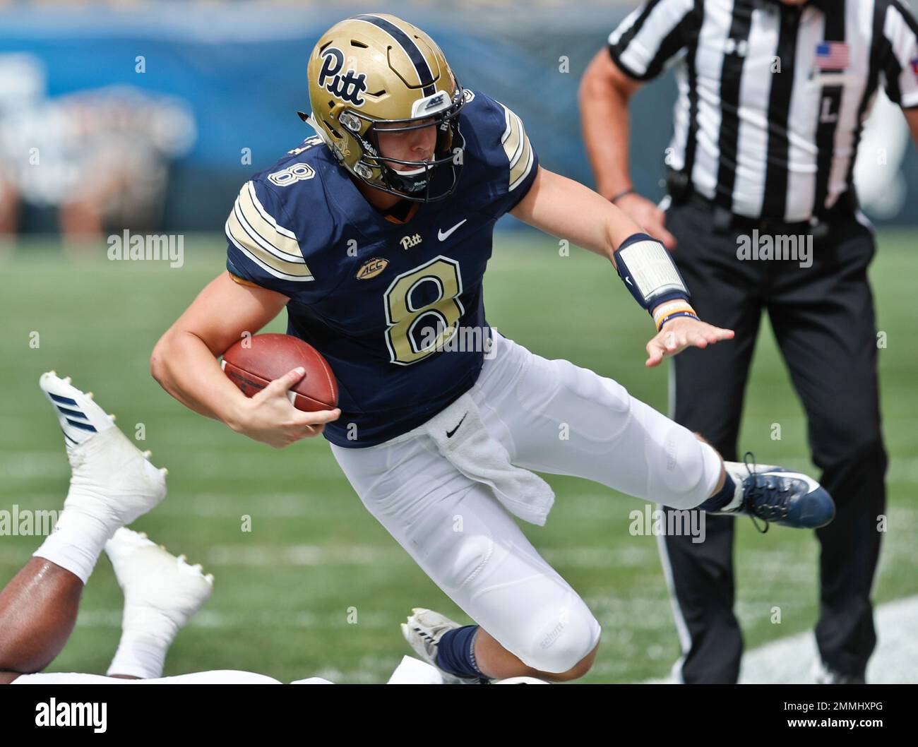Pittsburgh quarterback Kenny Pickett scrambles against Georgia Tech in ...