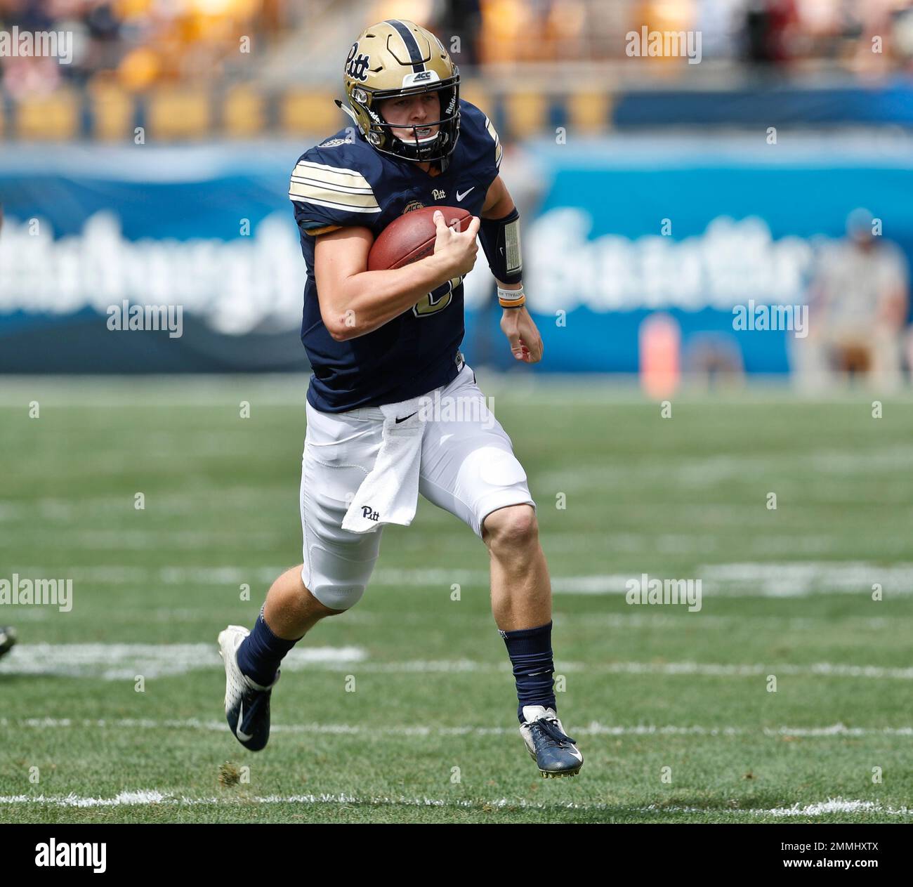 Pittsburgh quarterback Kenny Pickett scrambles against Georgia Tech in ...