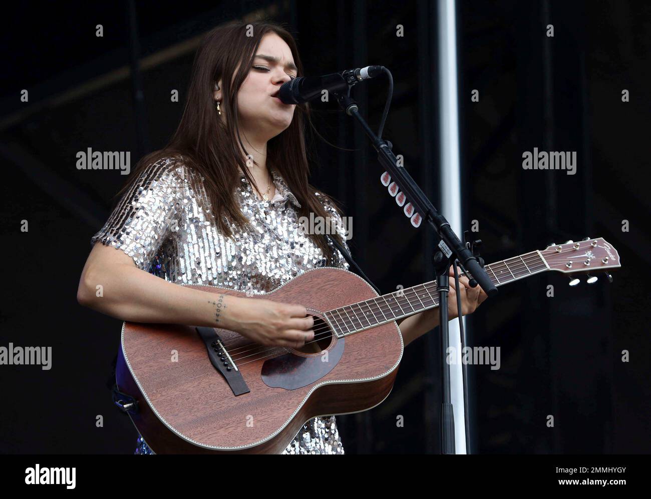 Klara Soderberg with First Aid Kit performs during Music MidTown 2018 ...