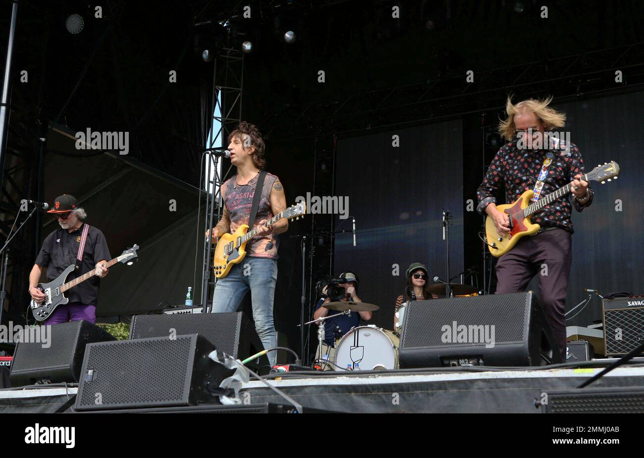 Peter Buck and Joseph Arthur with Arthur Buck performs during Music ...