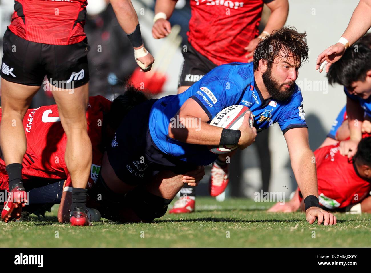 Kumagaya Rugby Stadium, Saitama, Japan. 28th Jan, 2023. Lood de Jager ...