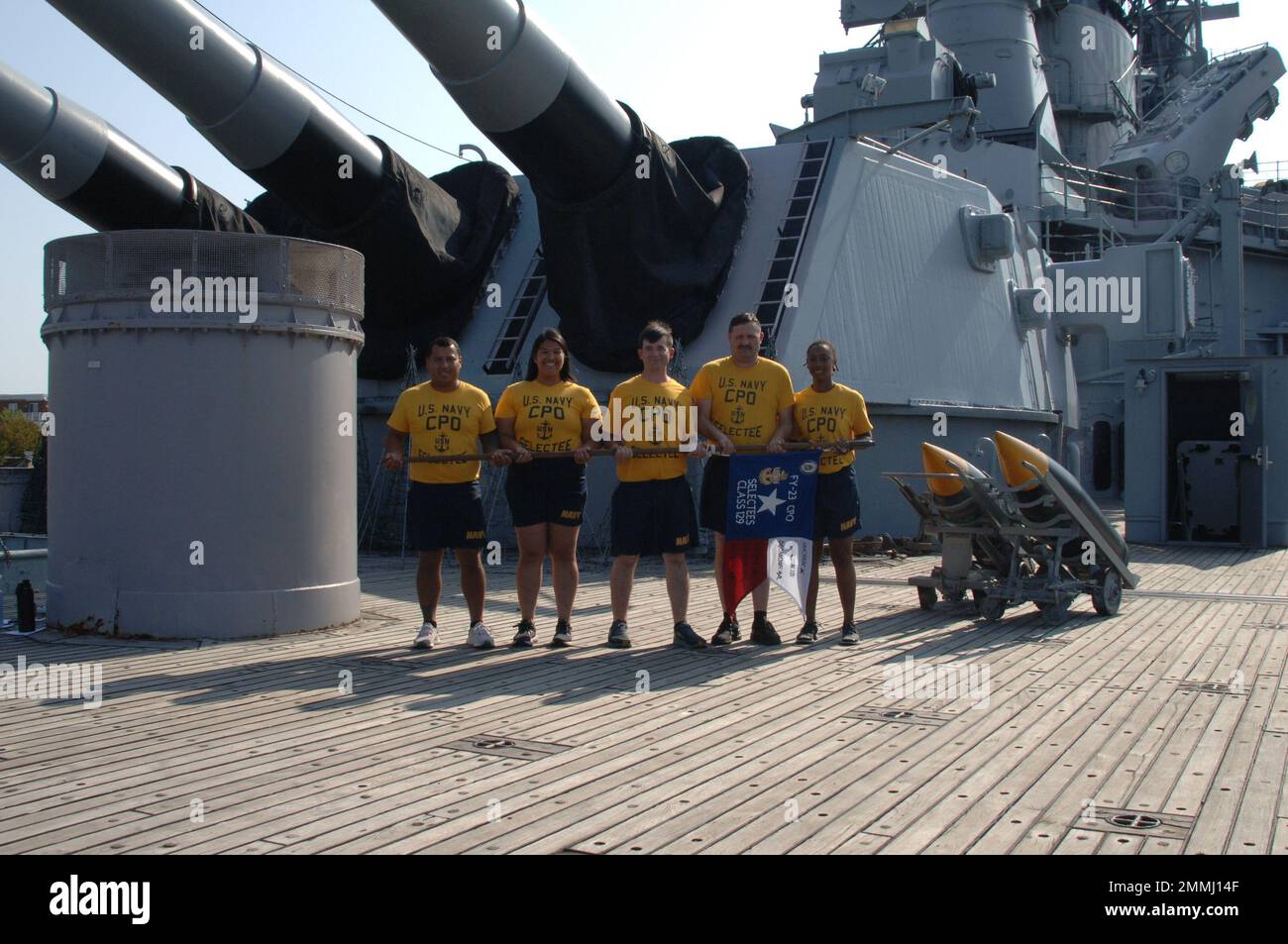 Chief Petty Officer Selectees from USS Oscar Austin (DDG 79) pose for a ...