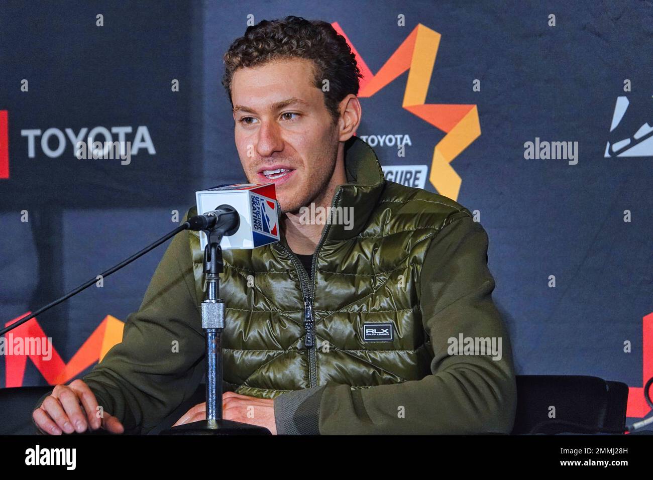 San Jose, CA, USA. 27th Jan, 2023. Jason Brown press conference after ...