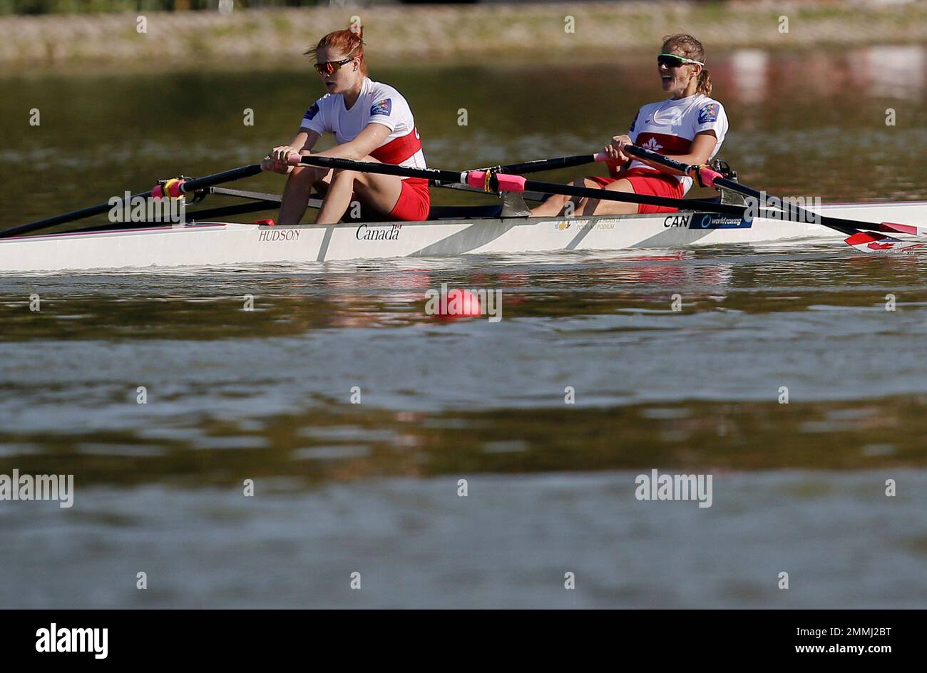 Canada's Katherine Haber, right, and Jennifer Casson, race in the final ...