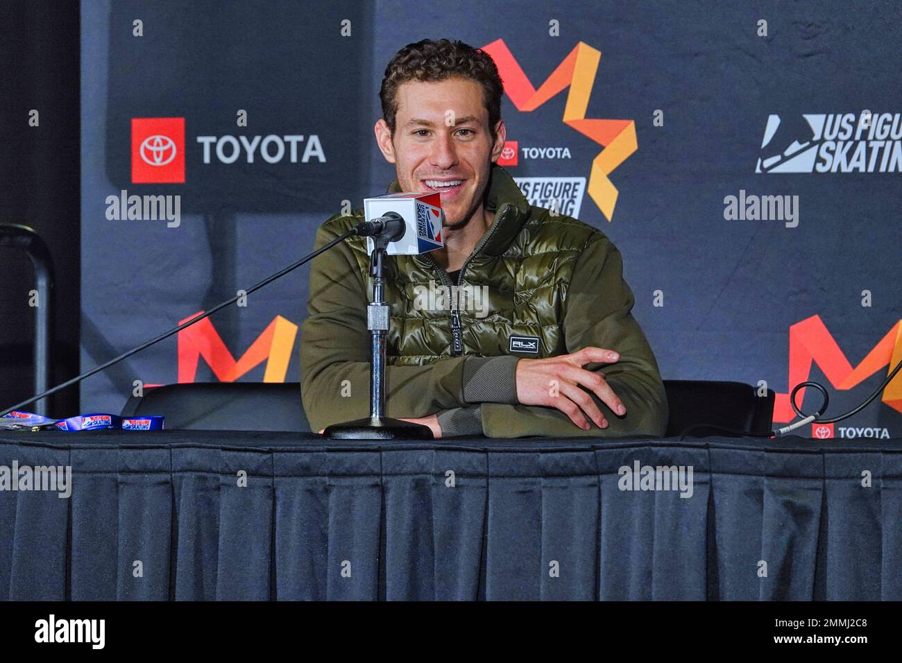 San Jose, CA, USA. 27th Jan, 2023. Jason Brown press conference after ...