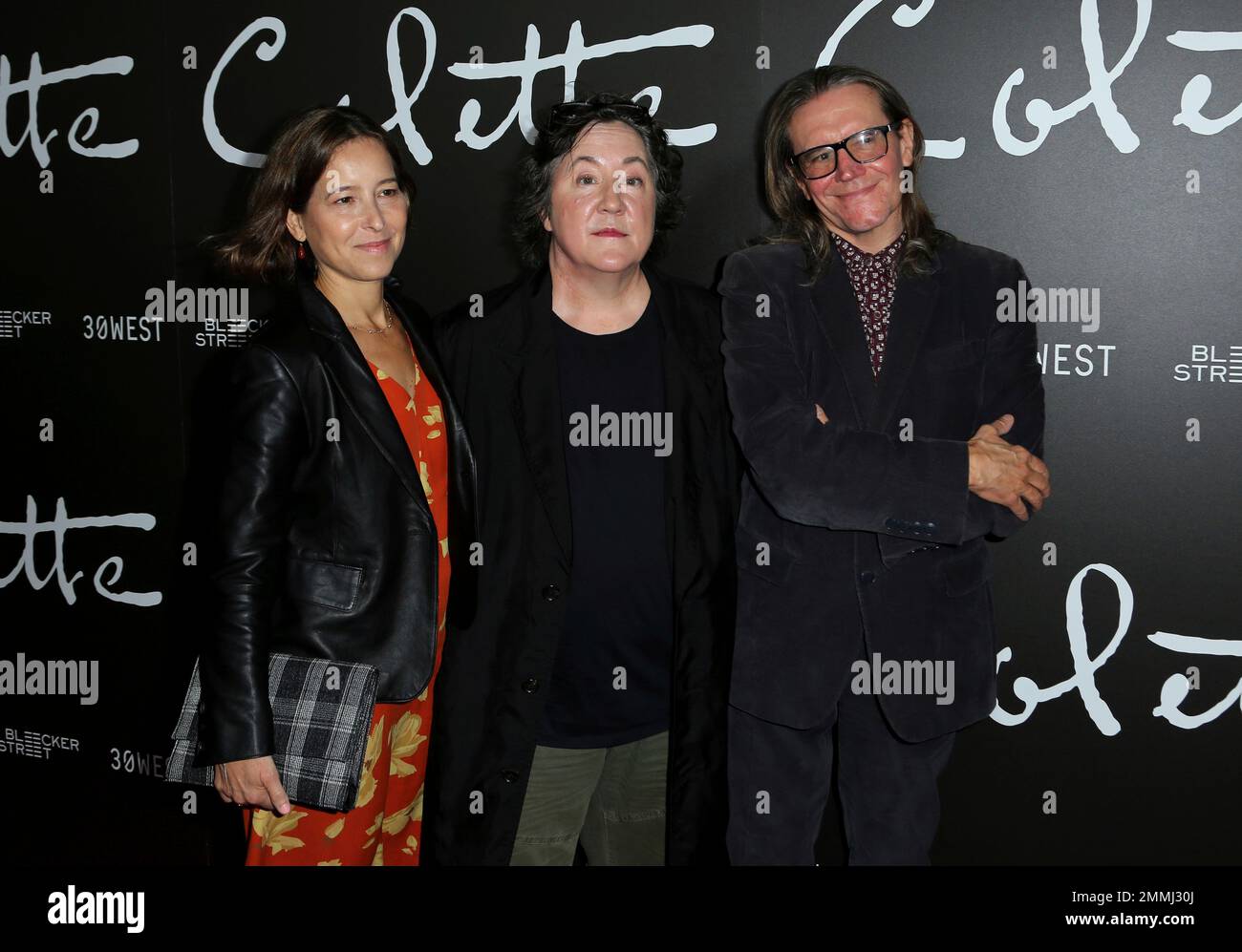 Pamela Koffler, from left, Christine Vachon and Stephen Woolley arrive ...