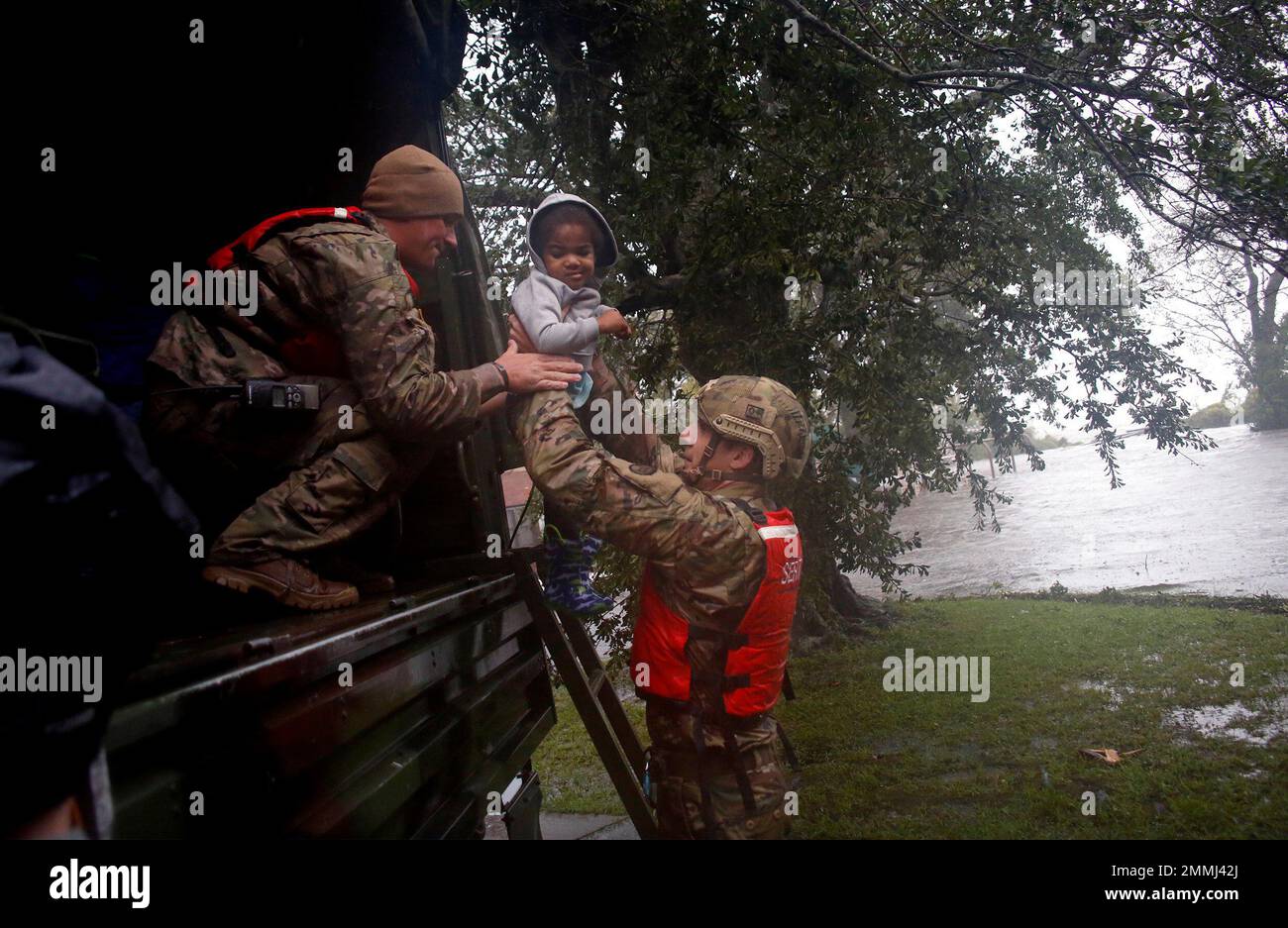 Rescue team members Sgt. Matt Locke, left, and Sgt. Nick Muhar, right ...
