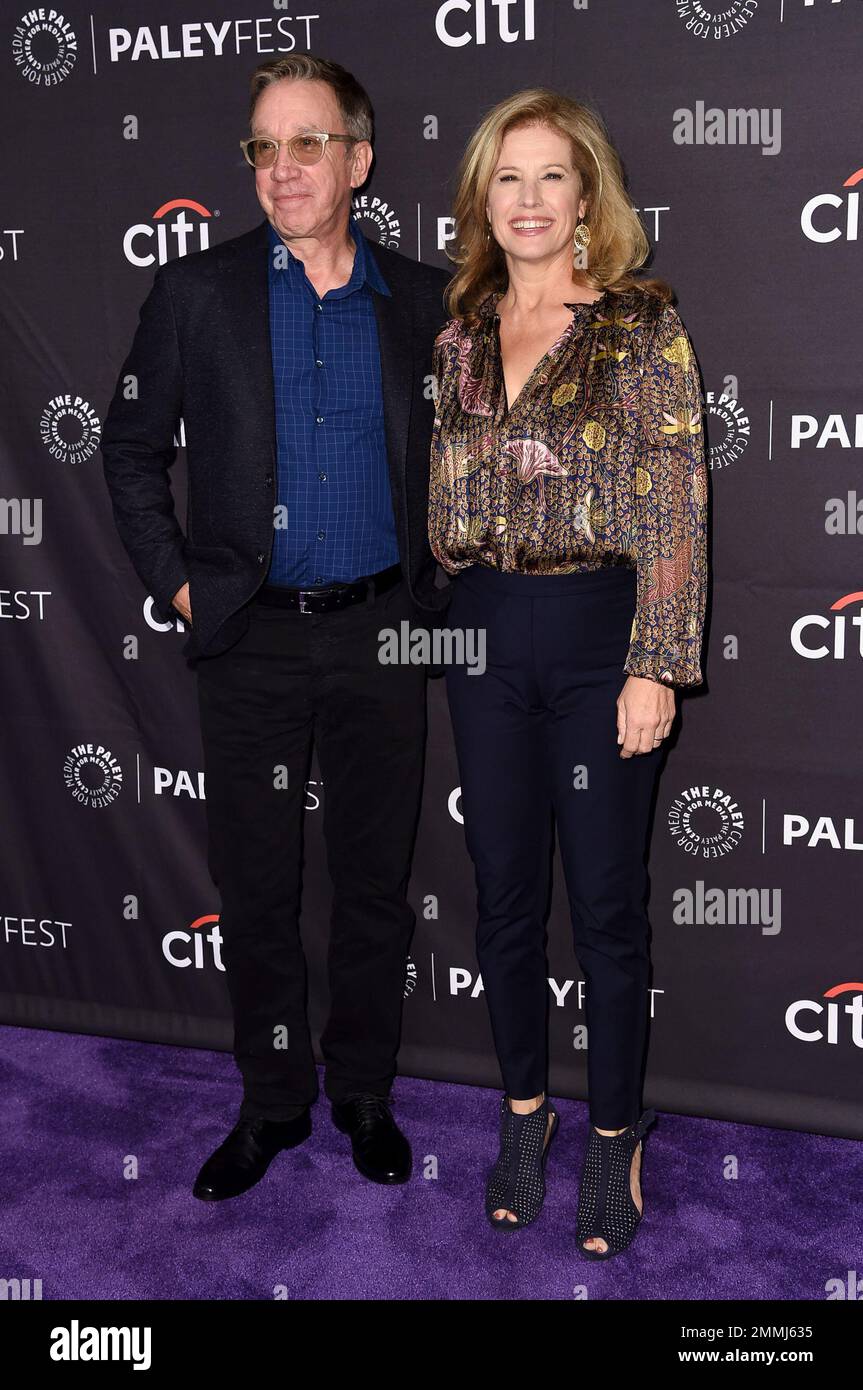 Tim Allen, left, and Nancy Travis attend the 2018 PaleyFest Fall TV ...