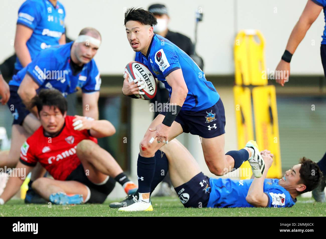 Kumagaya Rugby Stadium, Saitama, Japan. 28th Jan, 2023. Taiki Koyama ...