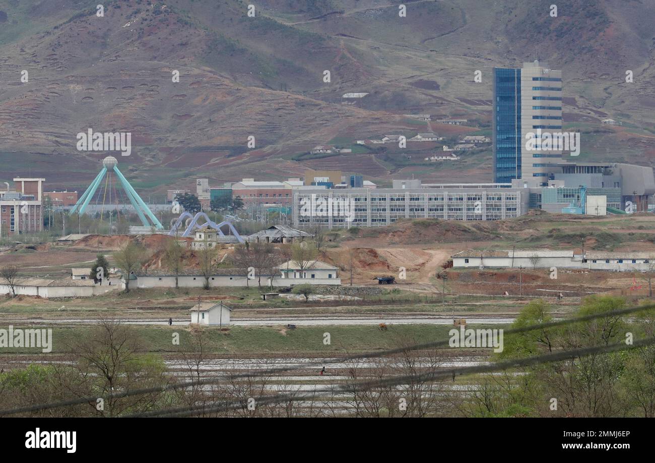 FILE - In this April 24, 2018, file photo, the Kaesong industrial ...