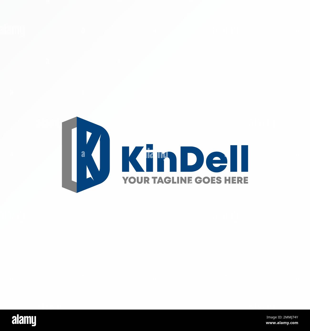 Letter or word KD or DK san serif font in 3D Image graphic icon logo ...