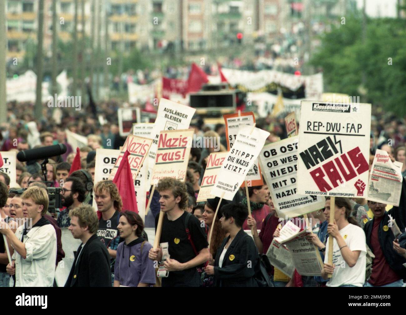 About 10,000 people demonstrate against growing racism in Germany, in ...