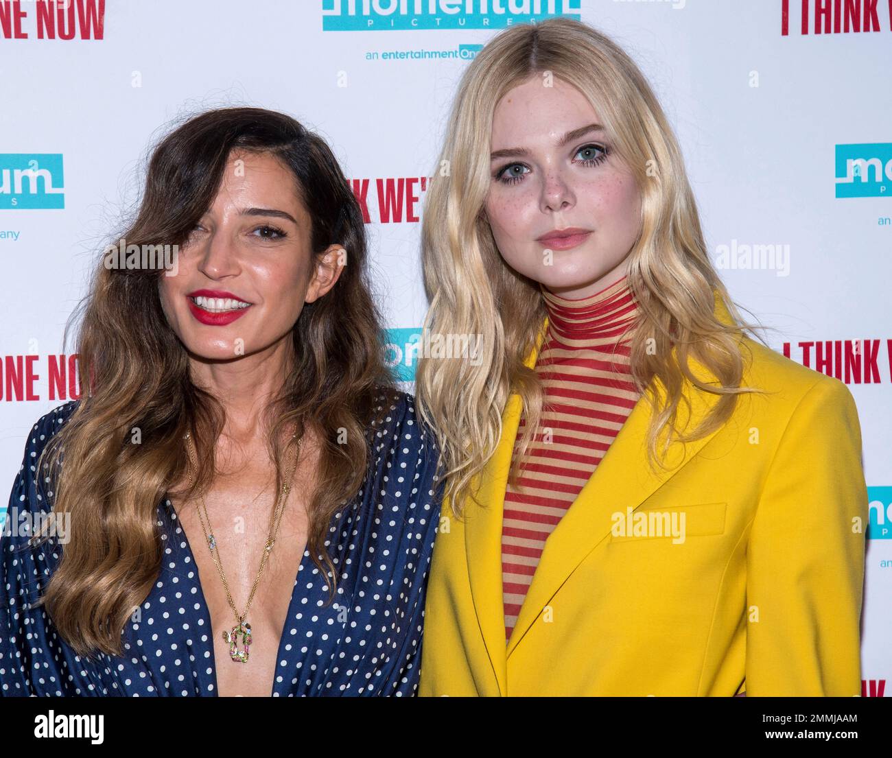Reed Morano, left, and Elle Fanning attend a screening of "I Think We ...