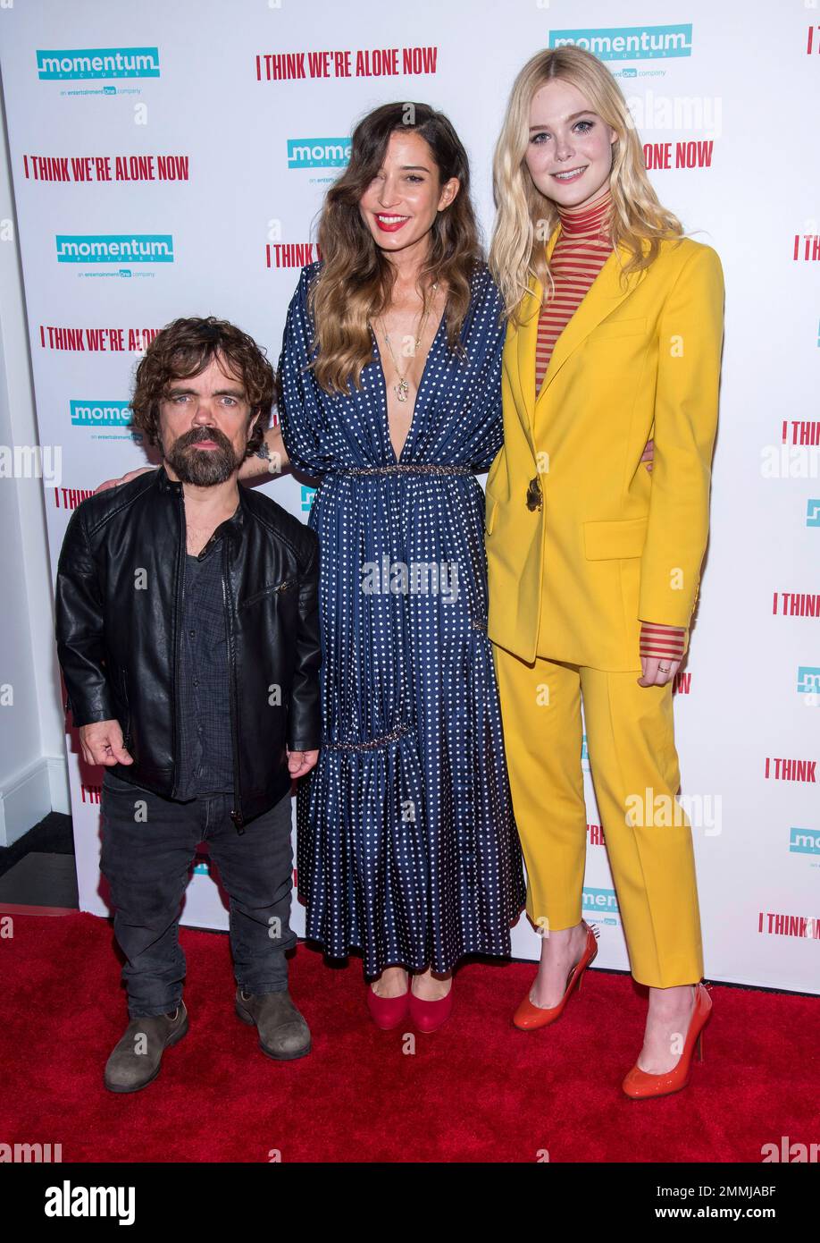 Peter Dinklage, left, Reed Morano and Elle Fanning attend a screening ...