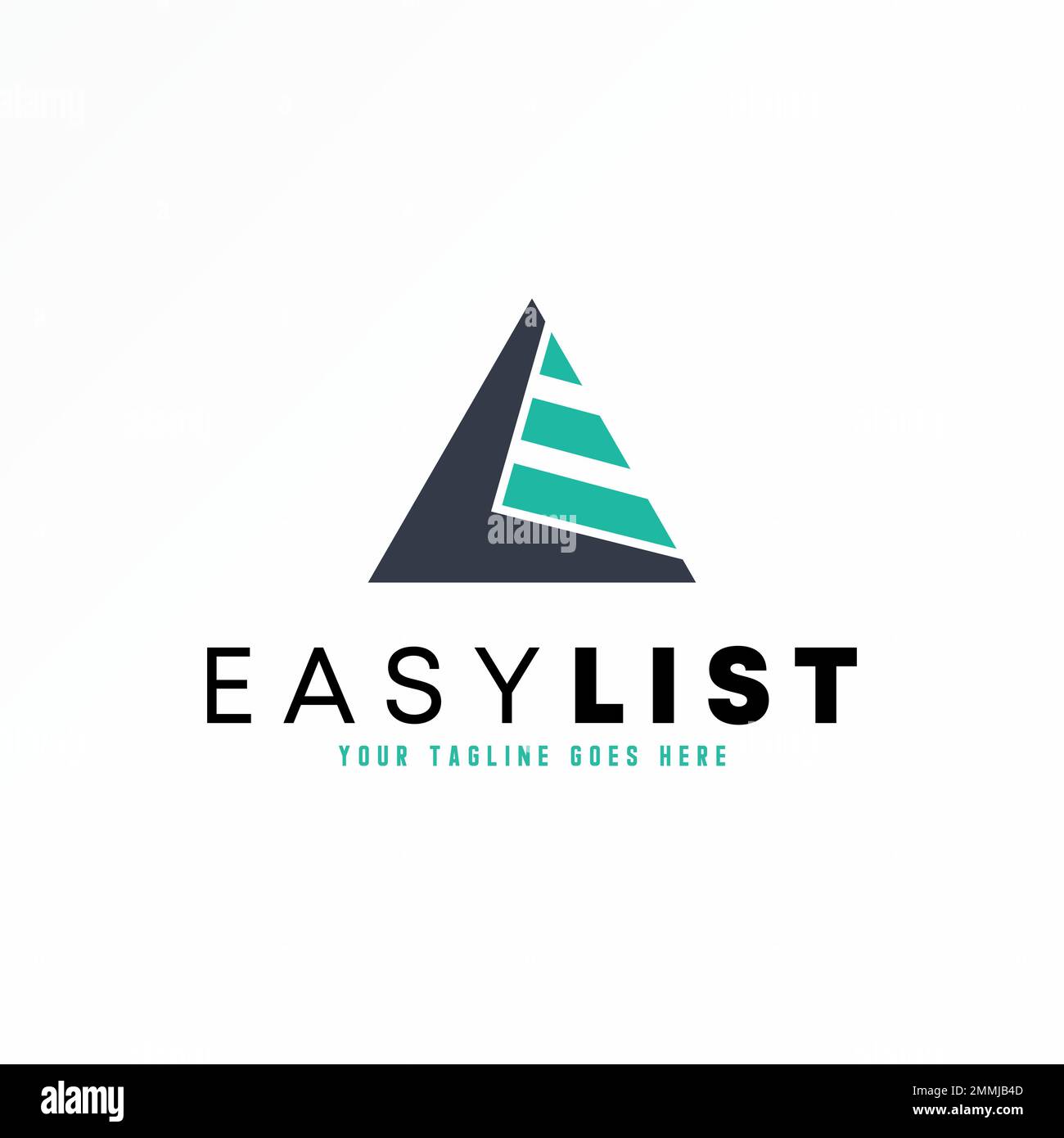 Letter or word LE or EL font in triangle image graphic icon logo design abstract concept vector ...