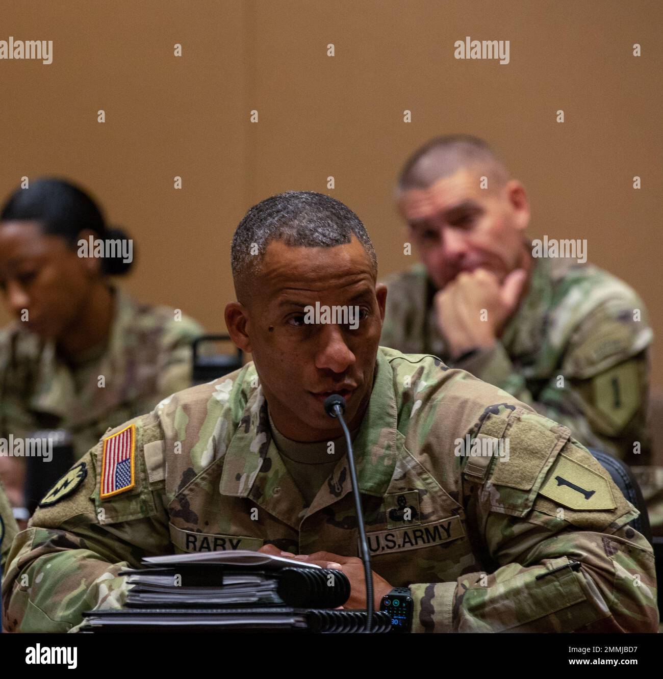 U.S. Army Command Sgt. Maj. Clarence Raby, the 1st Infantry Division ...