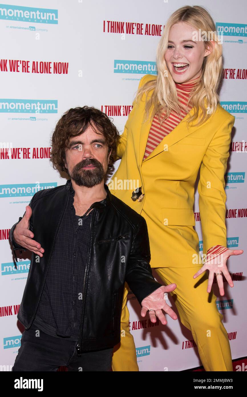 Peter Dinklage and Elle Fanning attend a screening of "I Think We're ...