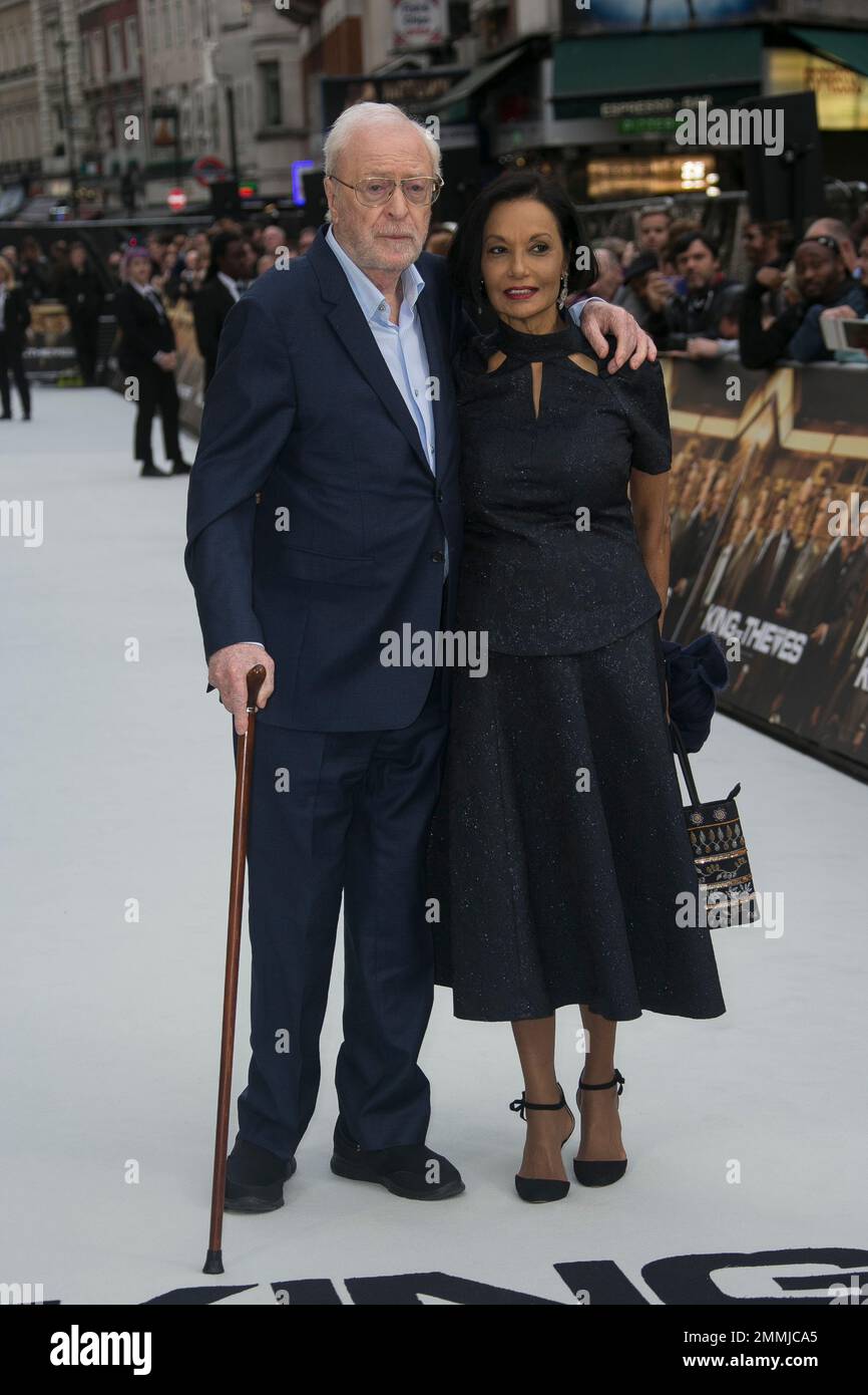 Sir Michael Caine, Shakira Caine pose for photographers upon arrival ... Sir Michael Caine, Shakira Caine pose for photographers upon arrival ...
