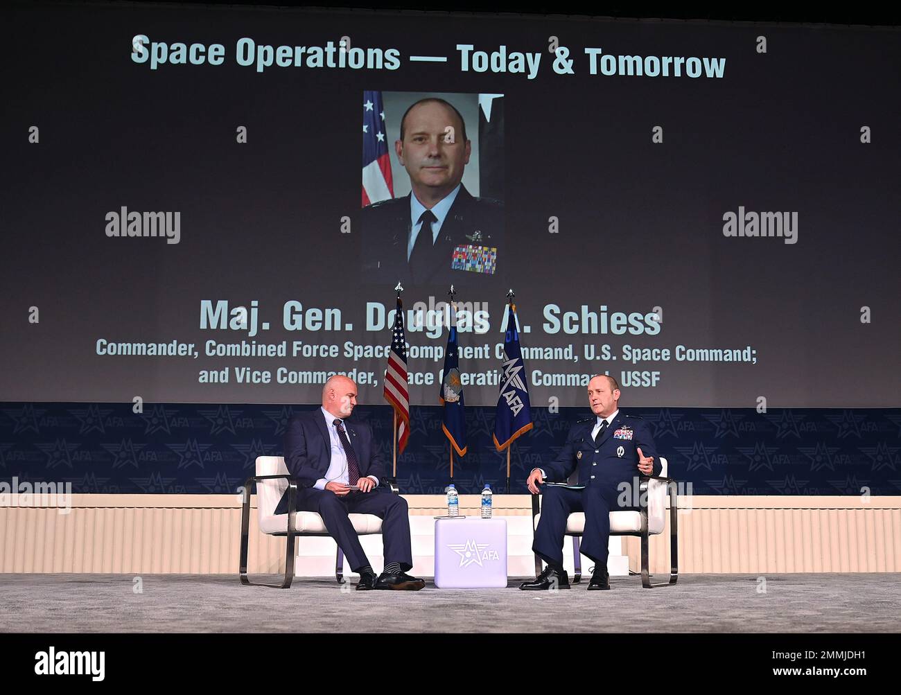 U.S. Space Force Maj. Gen. Douglas A. Schiess, commander Combined Force ...