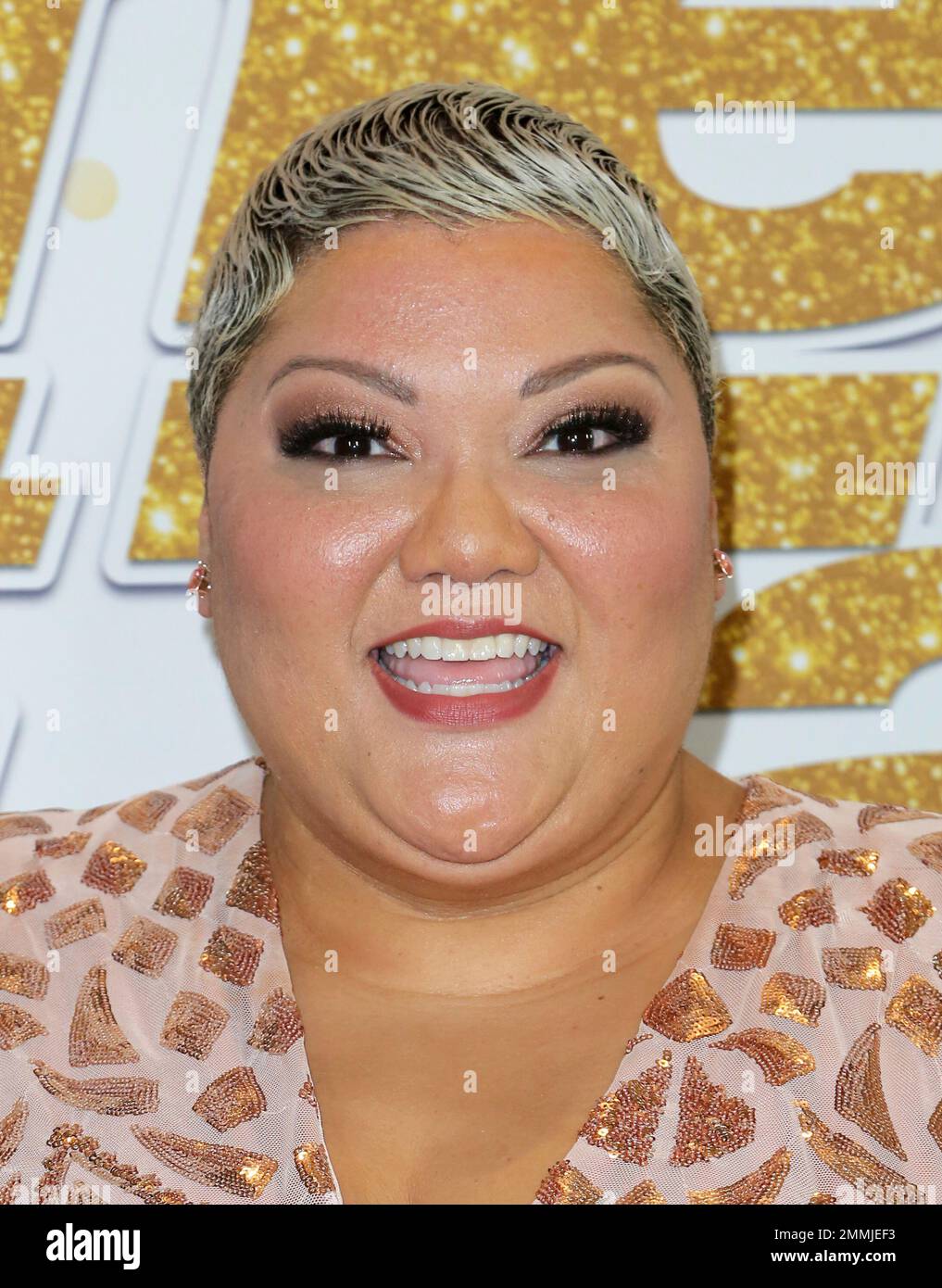Singer Christina Wells arrives at the "America's Got Talent" Season 13 ...