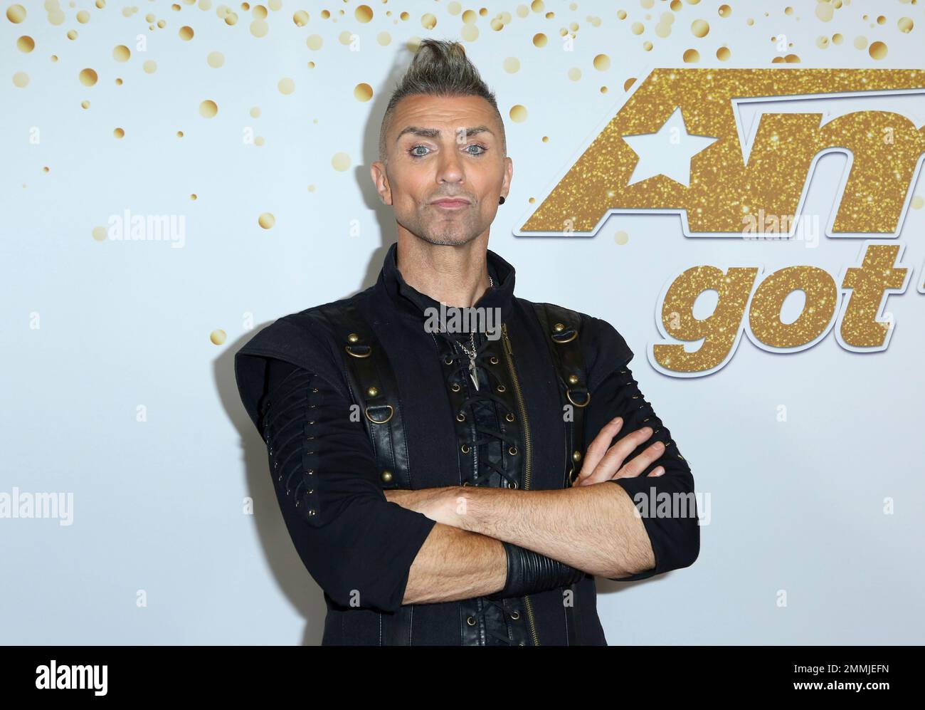 Magician Aaron Crow arrives at the "America's Got Talent" Season 13 ...