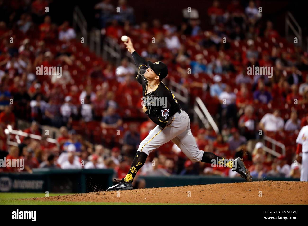 Pittsburgh Pirates relief pitcher Nick Burdi throws in his major league ...
