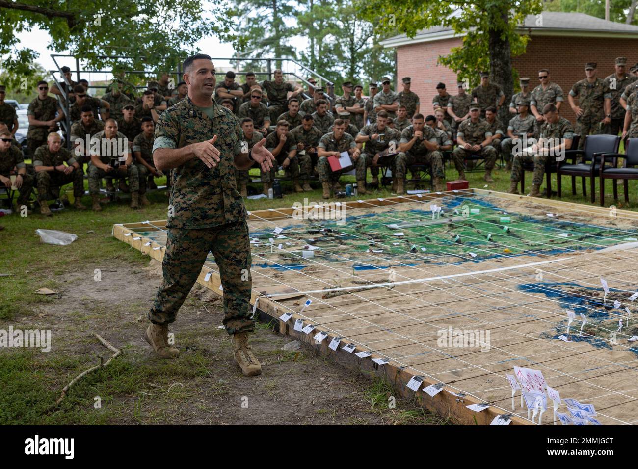 U.S. Marine Corps Lt. Col. Scott Helminski, the commanding officer, 1st ...