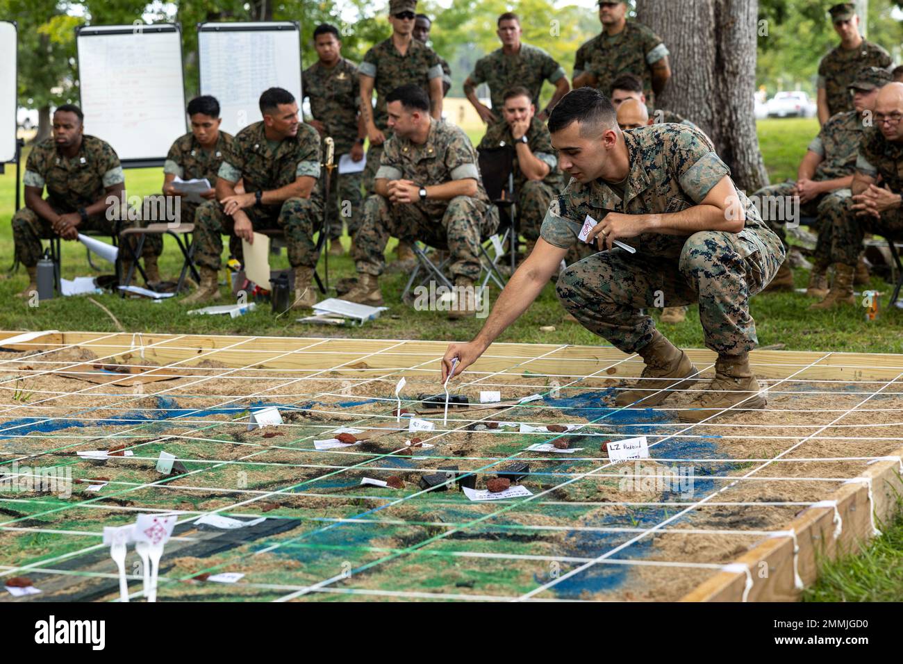 U.S. Marine Corps Capt. Joshua Duran, battalion intelligence officer ...
