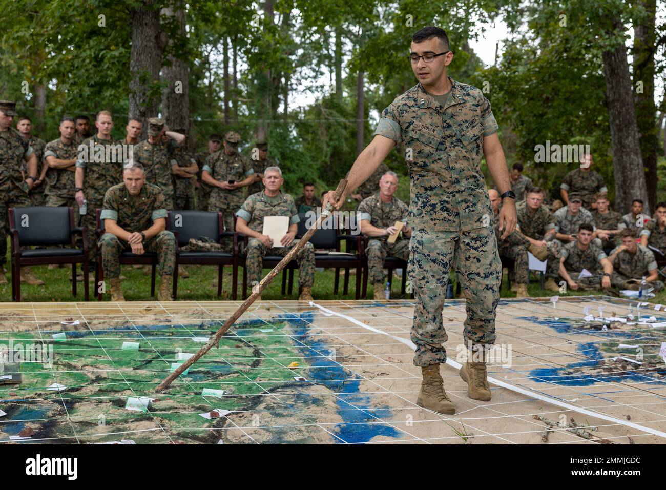 U.S. Marine Corps Capt. Joshua Duran, battalion intelligence officer ...