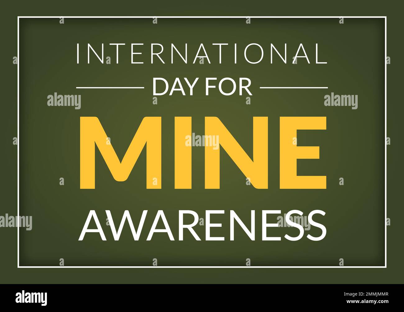 International Mine Awareness Day on April 04 Illustration with Do Not ...