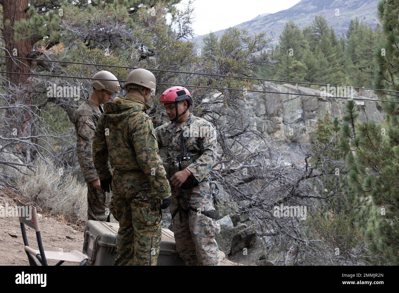 U.S Marine Corps Staff Sgt. JeanMathew Lapat, a mountain warfare ...