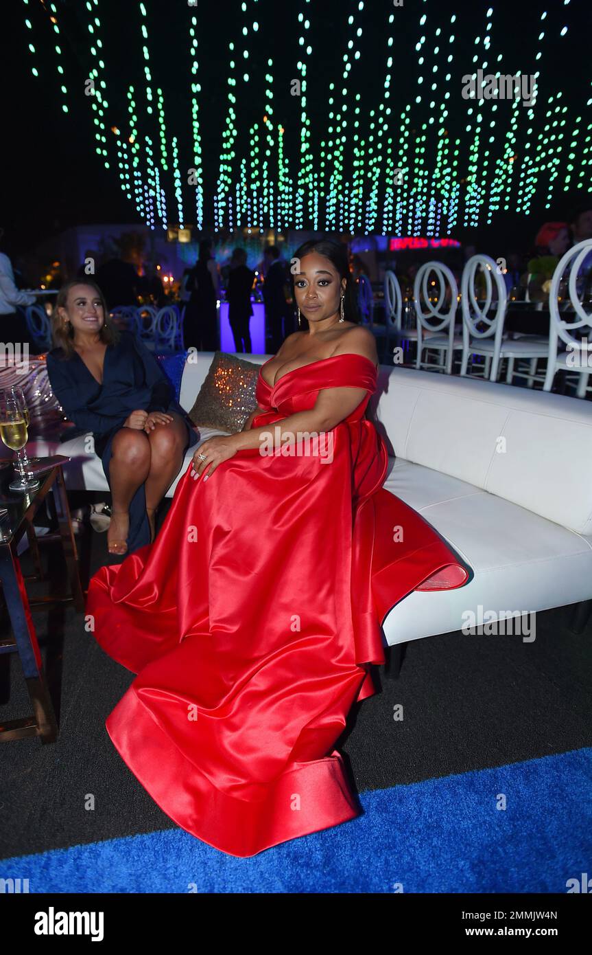 Maria Briggs, left, and Yanise Monet attend the Governors Ball during ...