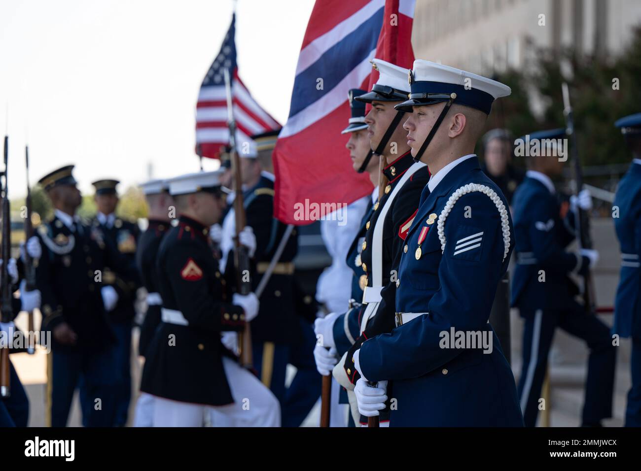 Secretary of Defense Lloyd J. Austin III and Norwegian Defense Minister ...