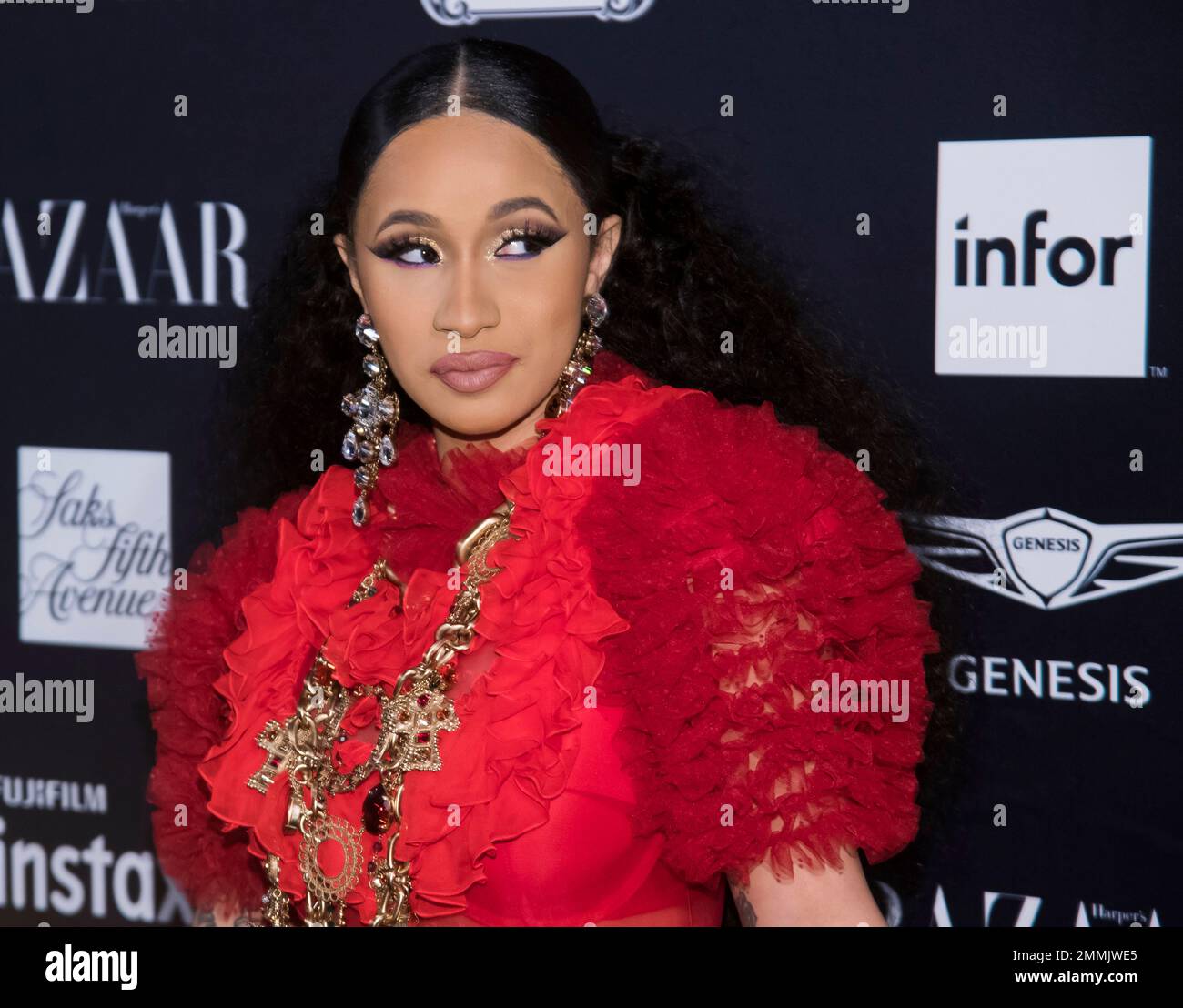 Cardi B attends the Harper's BAZAAR "ICONS by Carine Roitfeld" party at ...