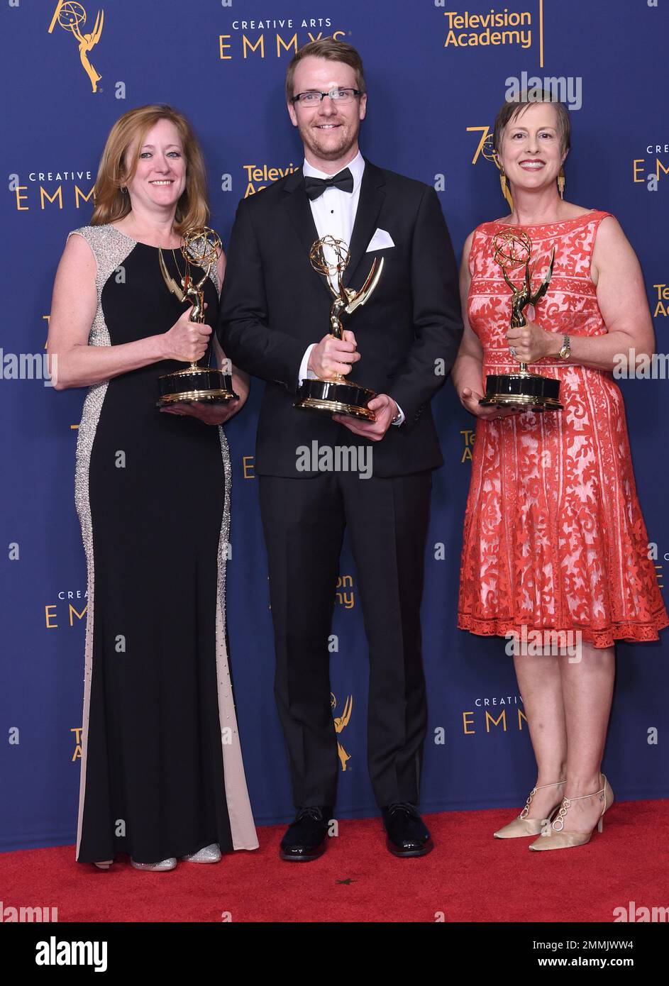 Ellen Fitton, from left, David Crawford and Camille Schrader, winners ...