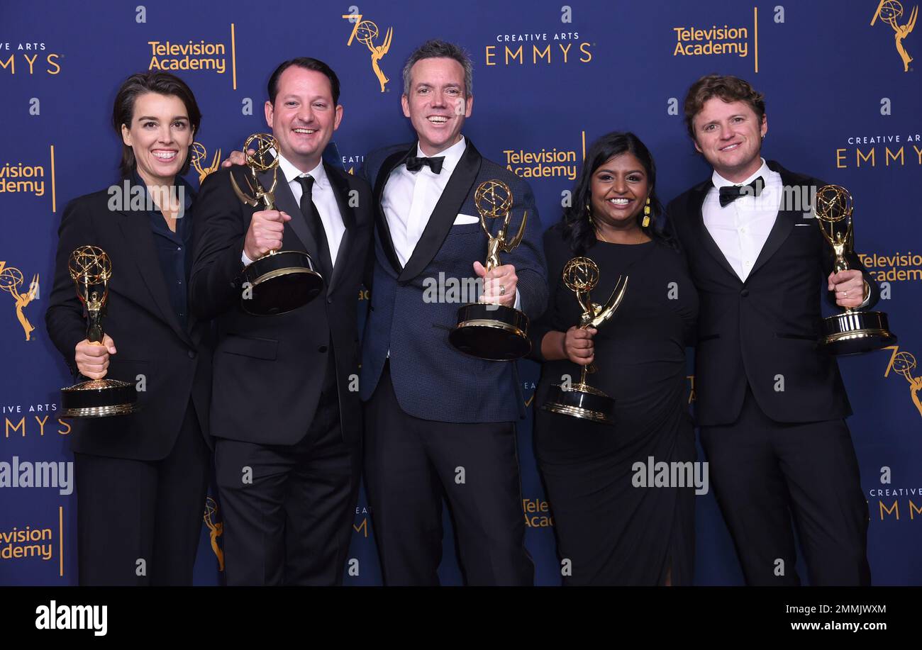 Kate Kunath, left, Ed O'Keefe, Nathan Thornburgh, Nitya Chambers, and ...