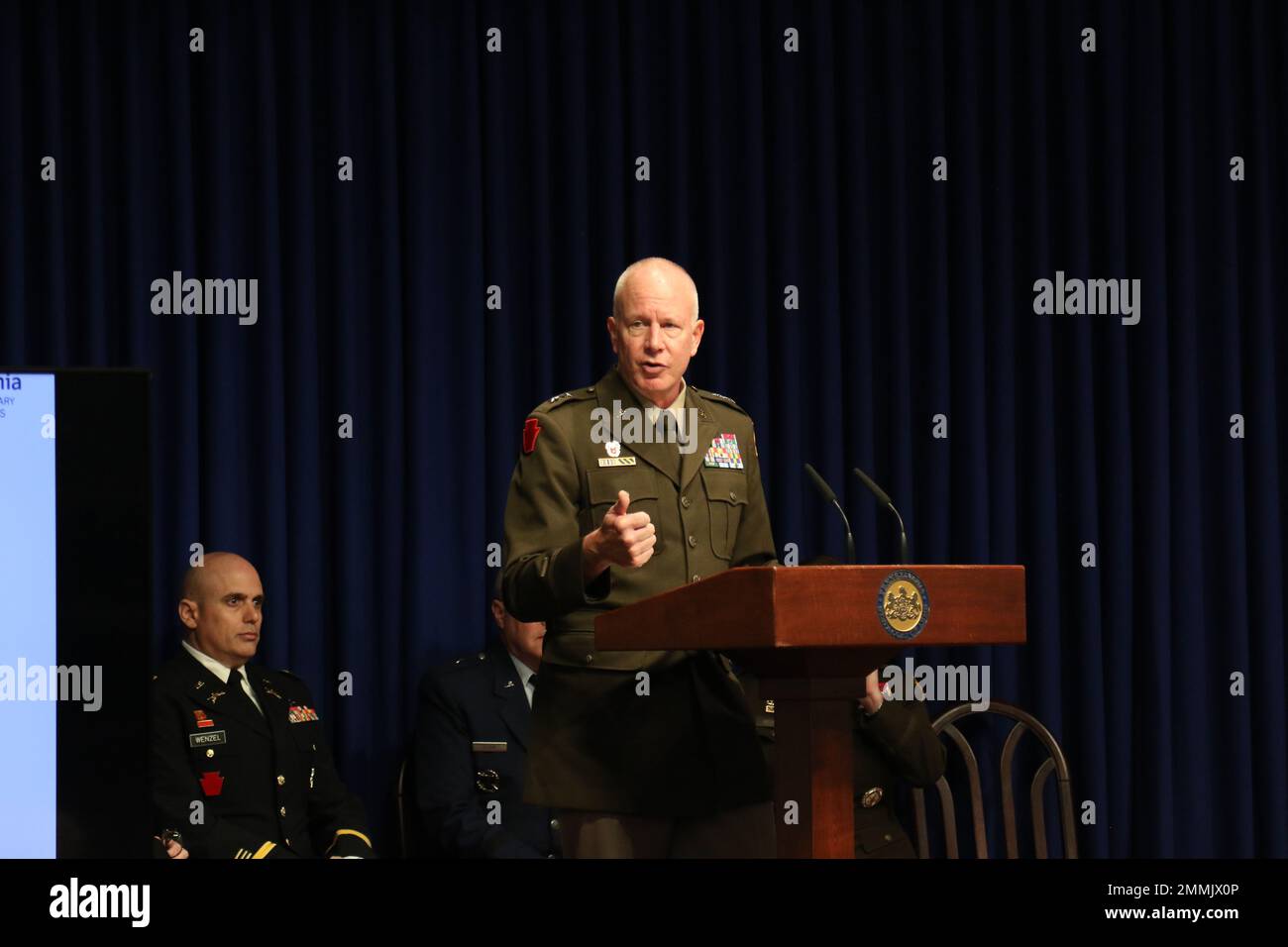 U.S. Army Maj. Gen. Mark J. Schindler, the Adjutant General of ...