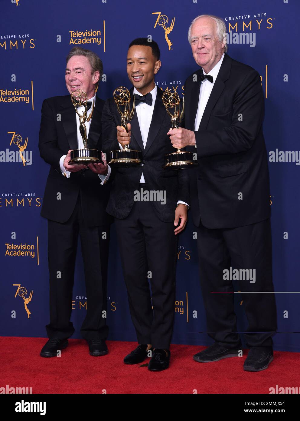 Andrew Lloyd Webber, left, John Legend, and Tim Rice winners of the ...