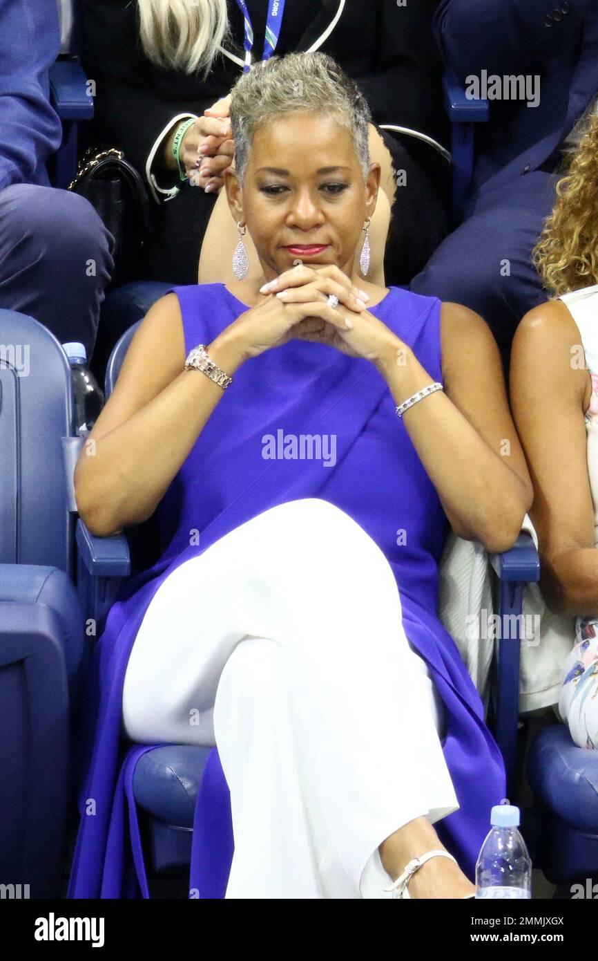 Katrina Adams attends the men's finals of the U.S. Open tennis ...