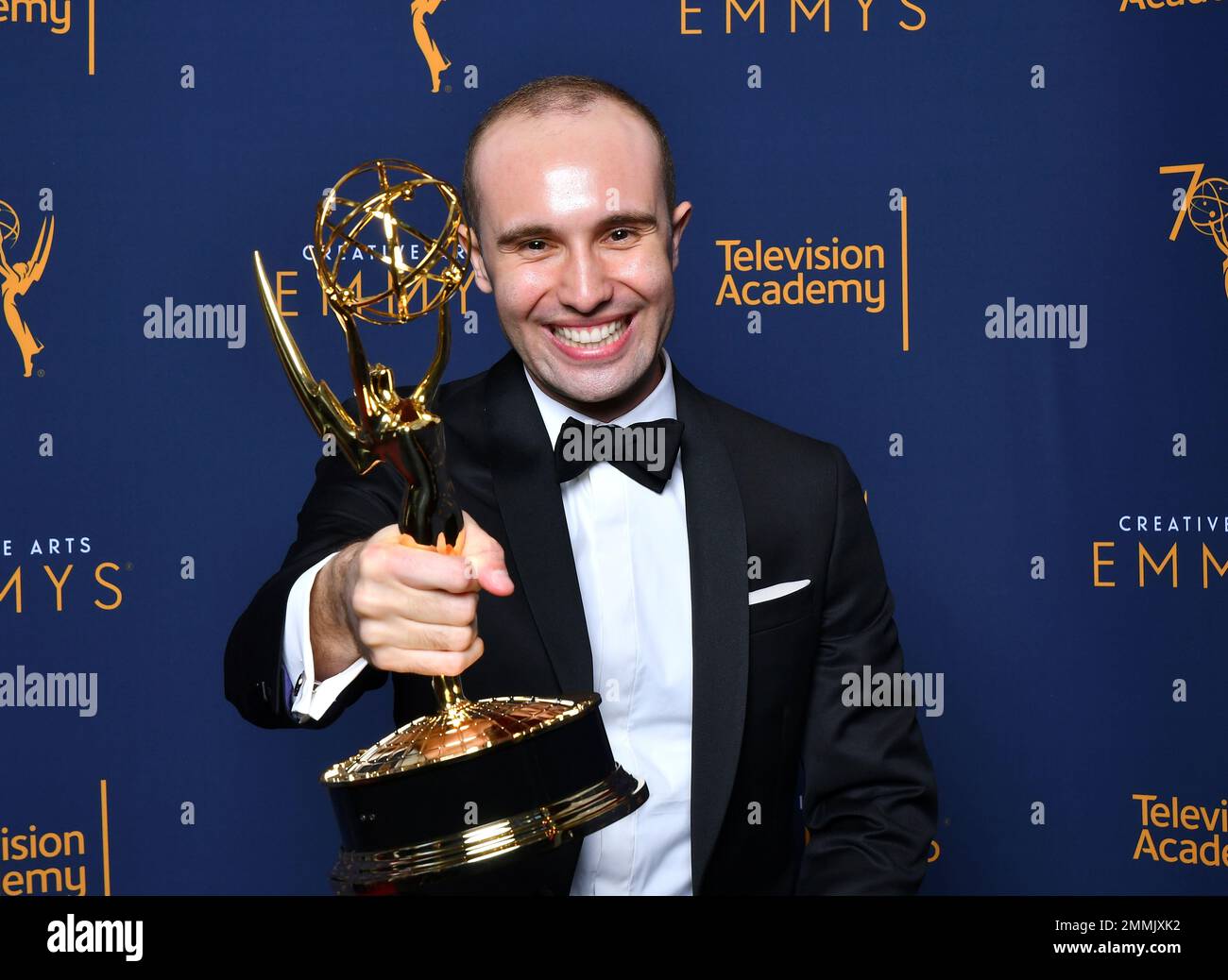 Charlie Redd, winner of the award for outstanding writing for a variety ...