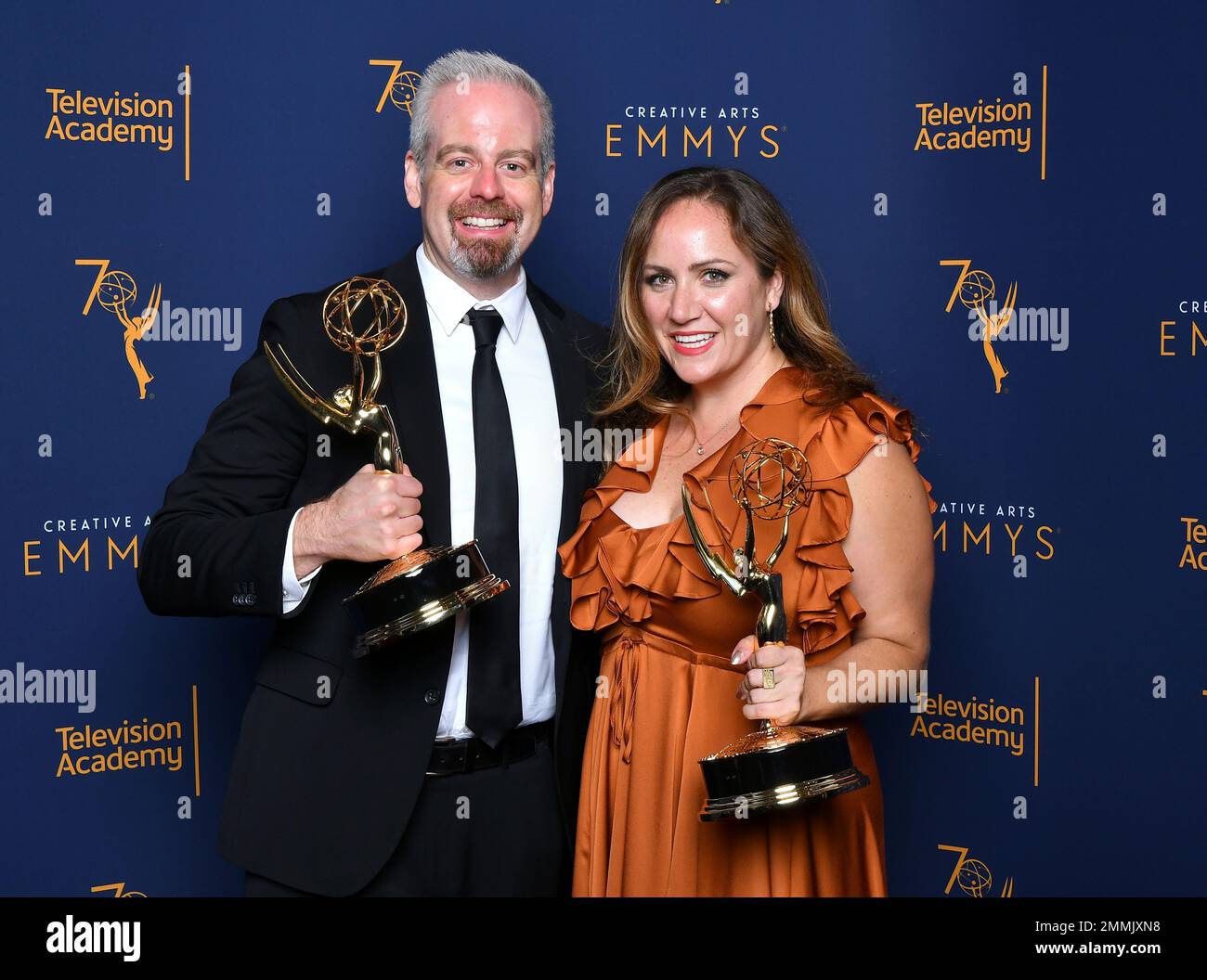 Aaron Bleyaert, left, and Ruthie Wyatt, winners of the award for ...