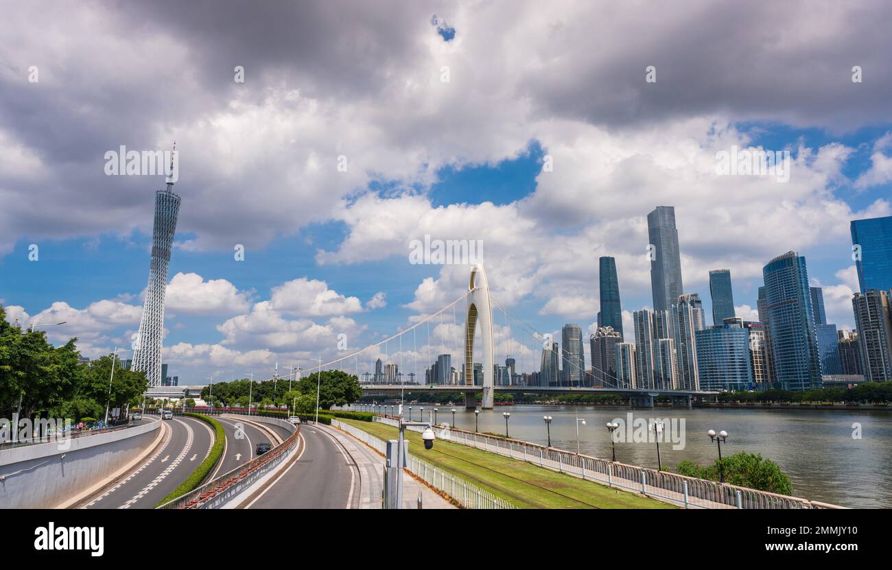 Guangzhou city roads hi-res stock photography and images - Alamy