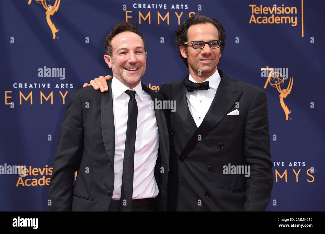 Bryan Fogel, left, and Dan Cogan arrive at night two of the Creative ...