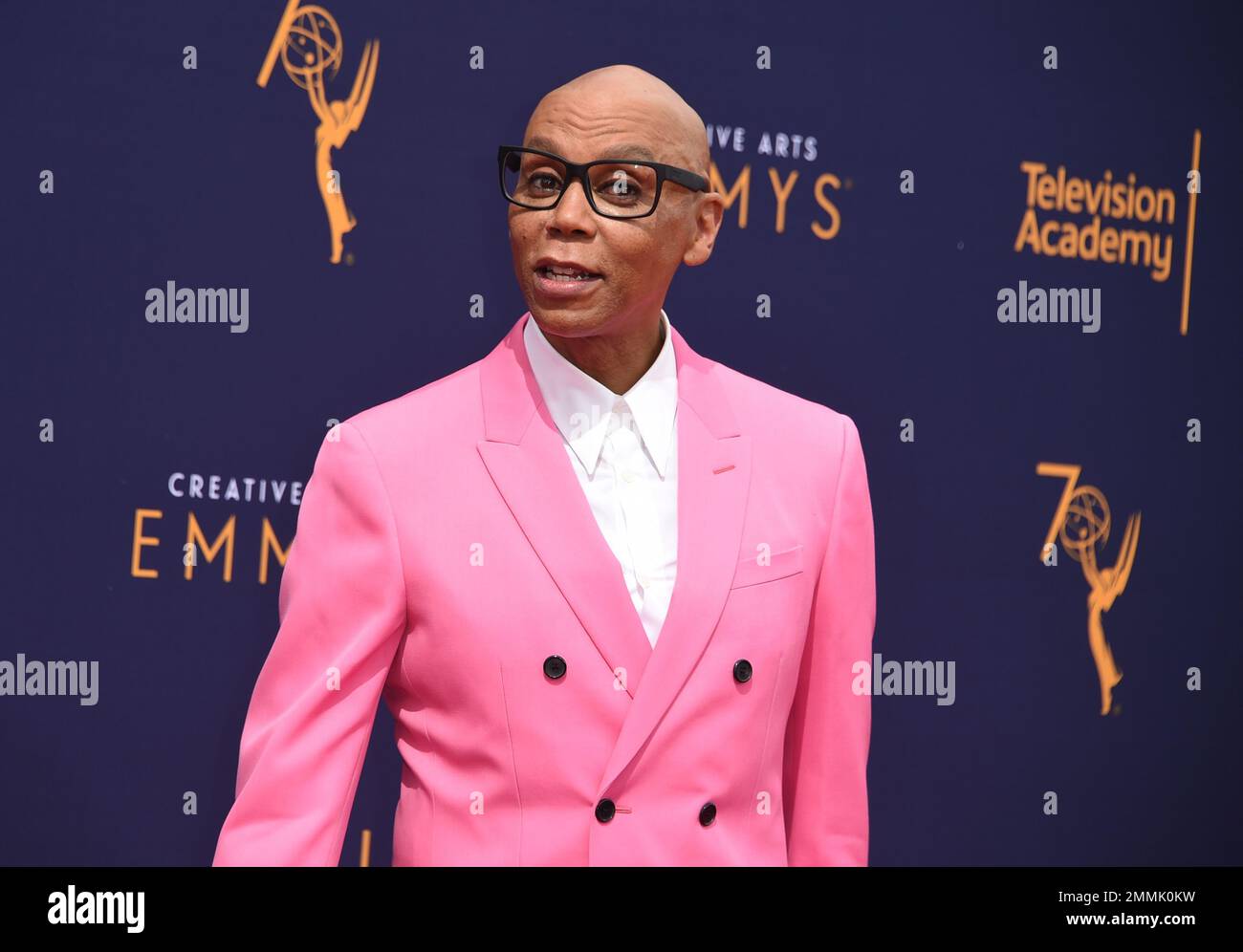 RuPaul Charles arrives at night two of the Creative Arts Emmy Awards at ...