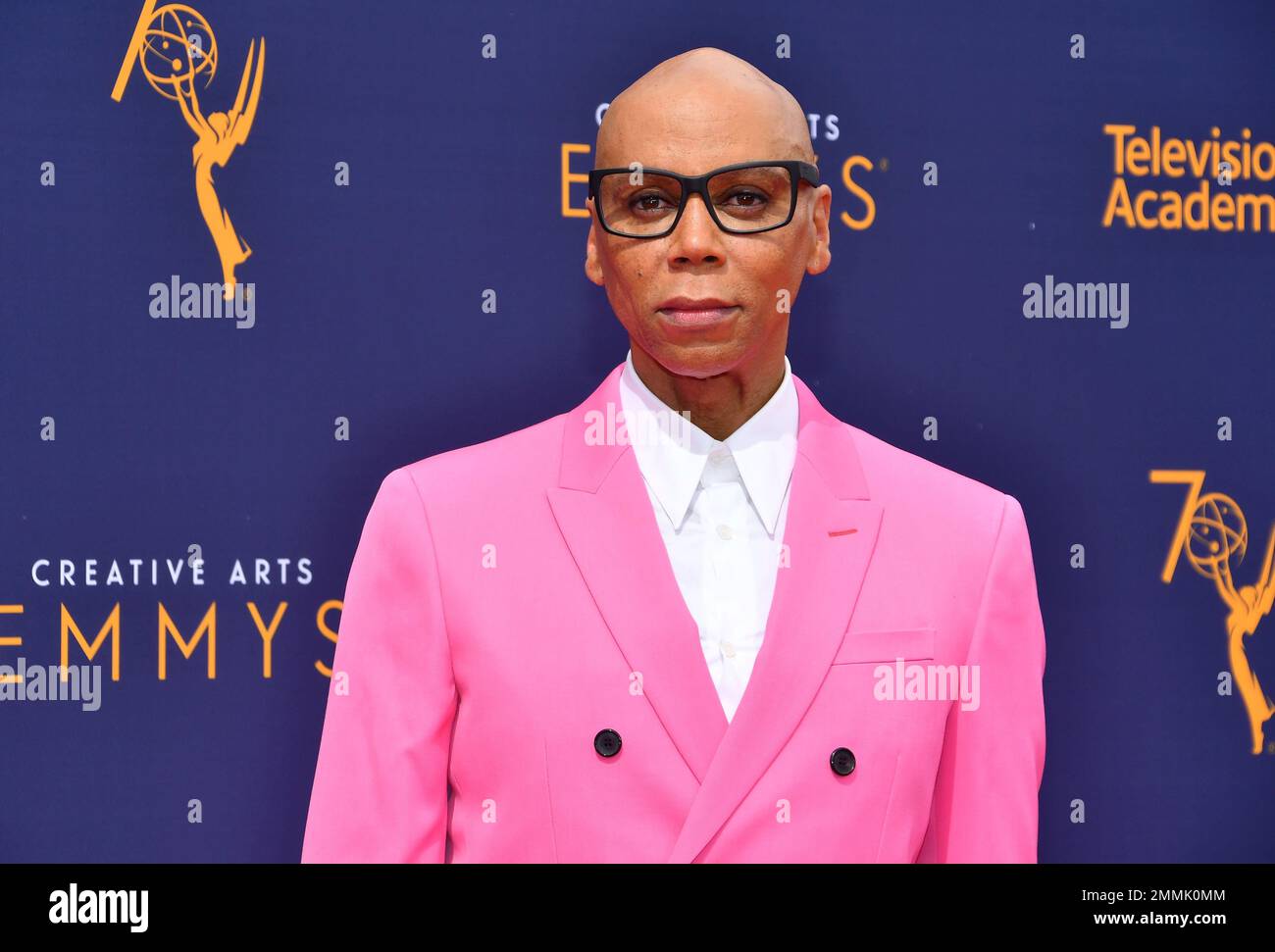 RuPaul Charles arrives at night two of the Television Academy's 2018 ...