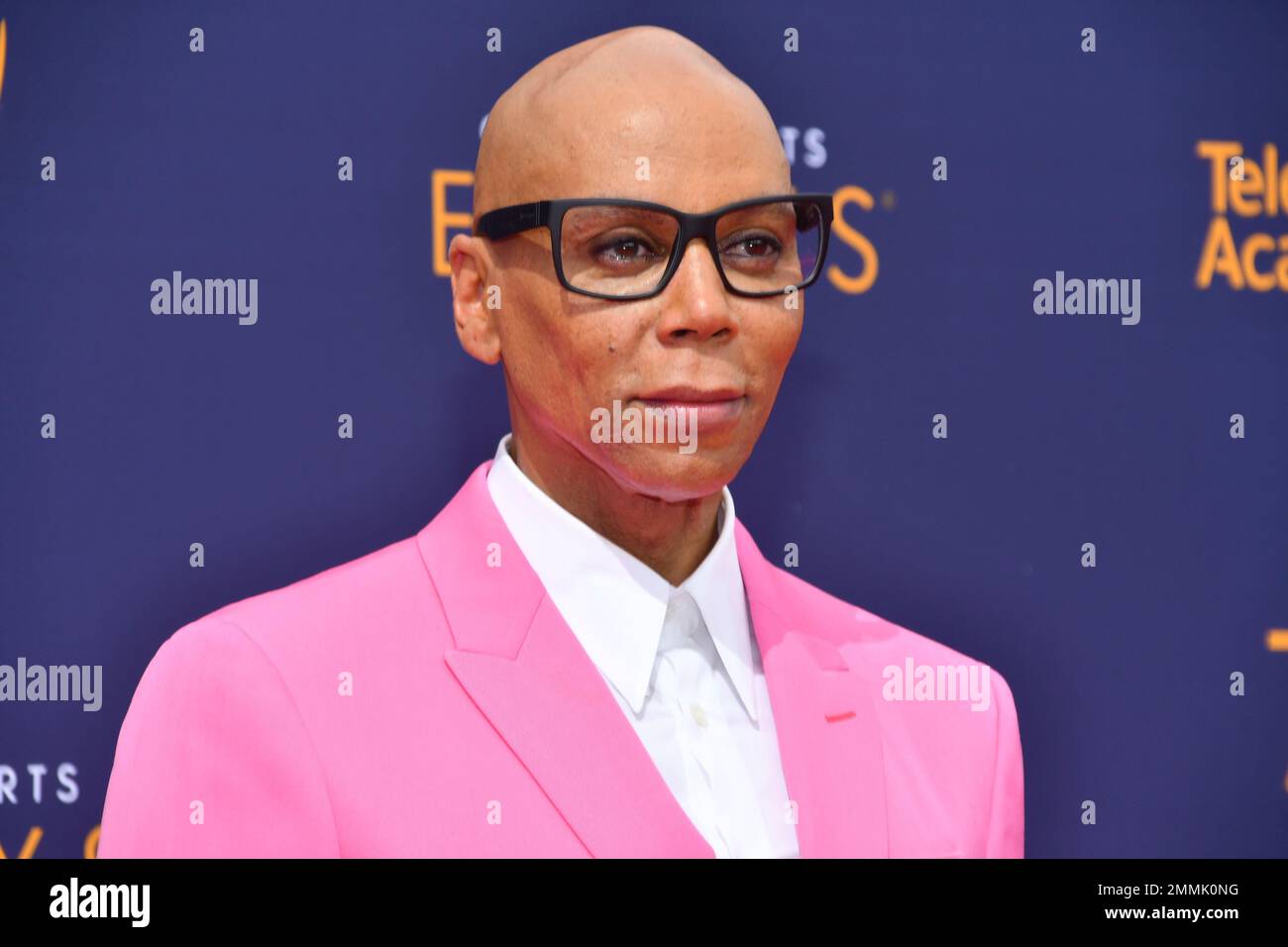 RuPaul Charles arrives at night two of the Television Academy's 2018 ...